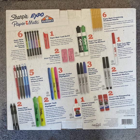 Sharpie | Office | Arts Supply Set By Sharpieexpoelmers And Papermate ...